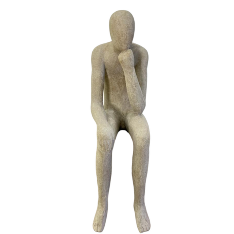 LOUNGE SITTING MAN THINKING STATUE – Sleepcomfortdeco
